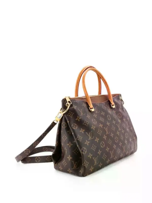 LOUIS VUITTON Pallas Tote Monogram Canvas Shoulder Bag - Brown