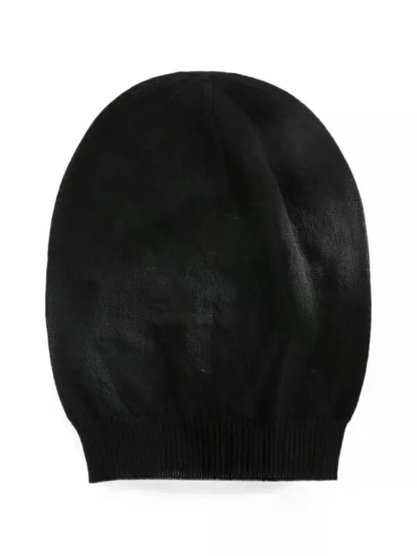 Rick Owens Ribbed-trim Beanie Hat
