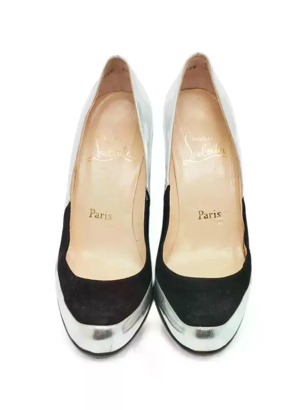 CHRISTIAN LOUBOUTIN Contrast-panel Wedge Pumps