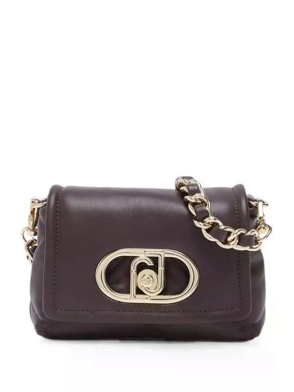 Liu Jo Small Lapuffy Bag With Chain Detail - Brown