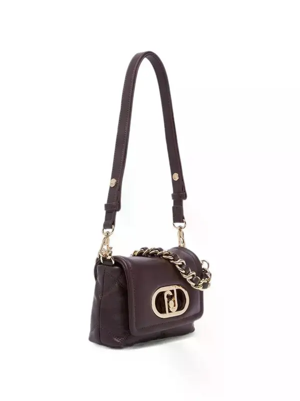 Liu Jo Small Lapuffy Bag With Chain Detail - Brown