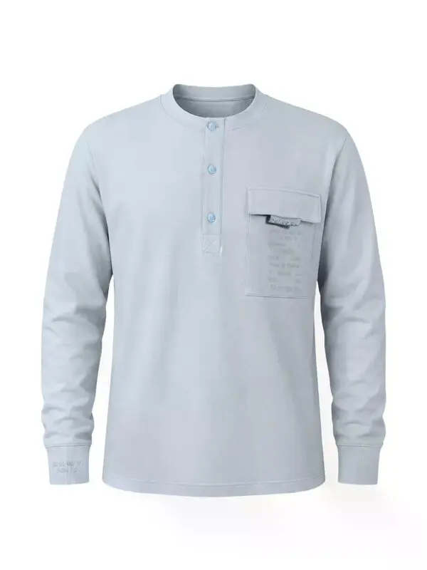 Dolce & Gabbana Cotton Patch-pocket Henley Sweater