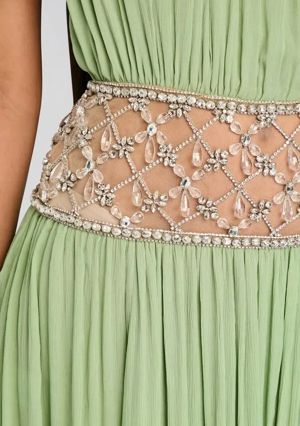 Retrofete Kreeli Embellished Halterneck Gown