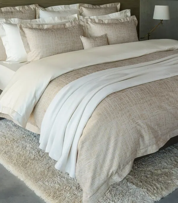 CELSO DE LEMOS Egyptian Cotton-silk Partition Pillow Case - Gold
