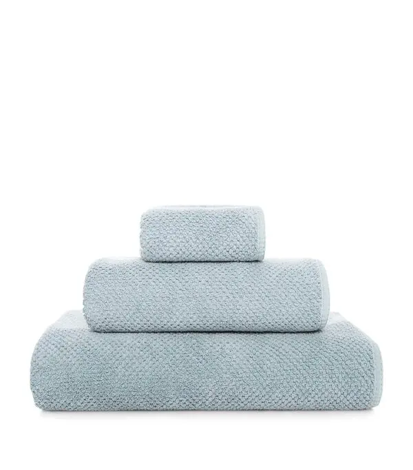 GRACCIOZA Bee Waffle Bath Sheet - Blue