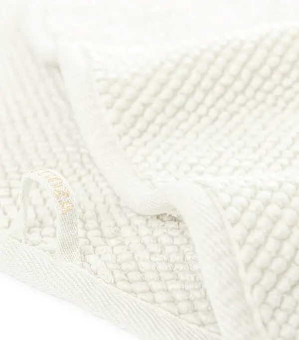 GRACCIOZA Cotton Pearls Bath Sheet - White