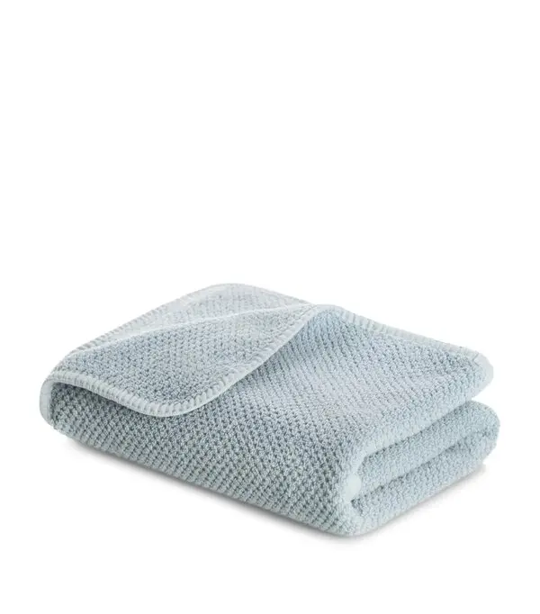GRACCIOZA Bee Waffle Bath Towel - Blue