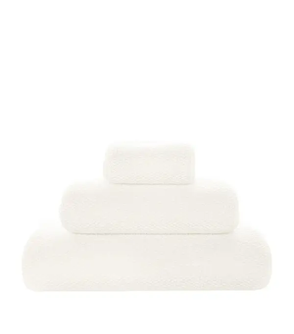 GRACCIOZA Cotton Pearls Bath Towel - White