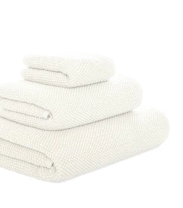 GRACCIOZA Cotton Pearls Bath Towel - White