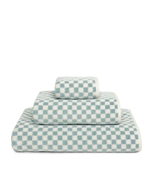 GRACCIOZA Cotton Estoril Bath Towel - Blue