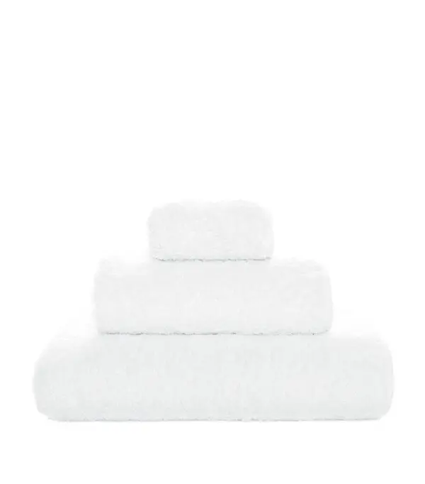 GRACCIOZA Egyptian Cotton Portobello Hand Towel - White