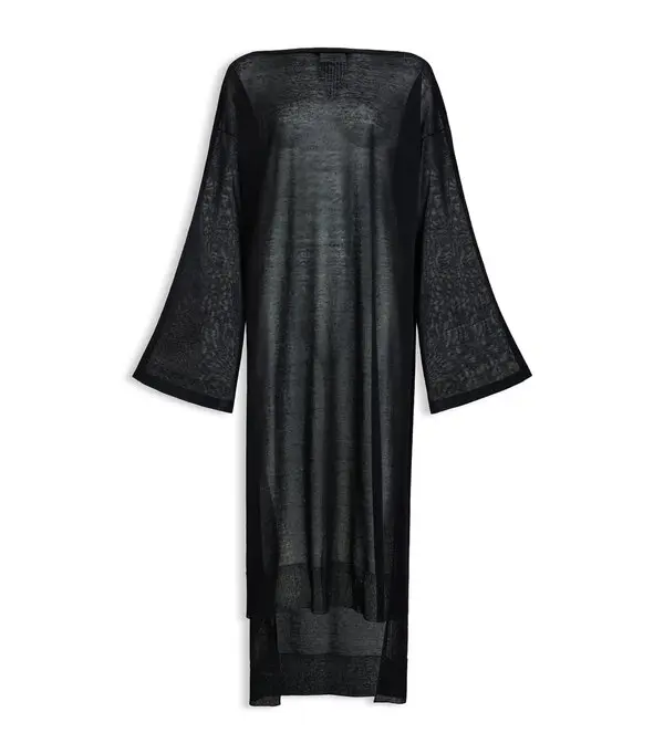 Alaïa Linen-silk Midi Kaftan Dress