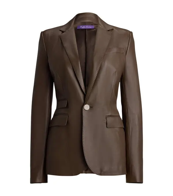 Ralph Lauren Parker Leather Blazer