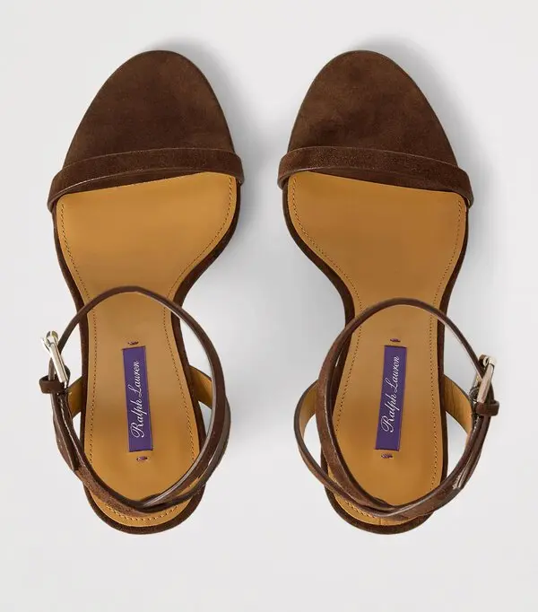 Ralph Lauren Graison Suede Heeled Sandals