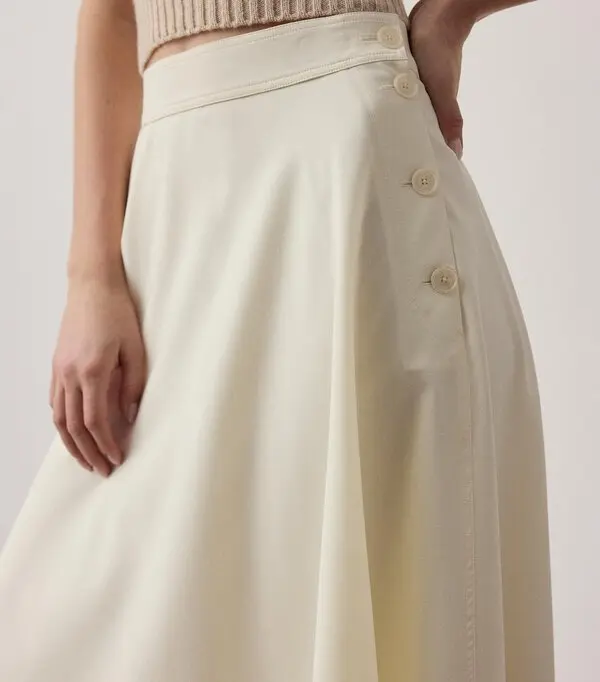 Ralph Lauren Kenzie Wool-blend Midi Skirt