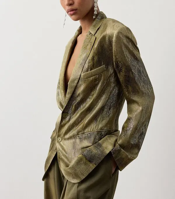 Ralph Lauren Silk-blend Marcy Blazer