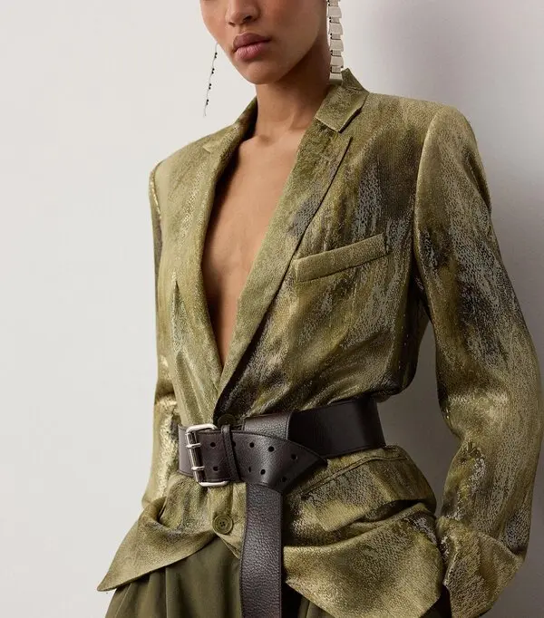 Ralph Lauren Silk-blend Marcy Blazer