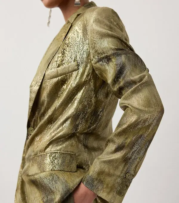Ralph Lauren Silk-blend Marcy Blazer