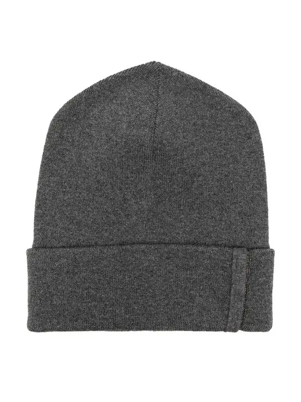 Brunello Cucinelli Cashmere Beanie - Gray