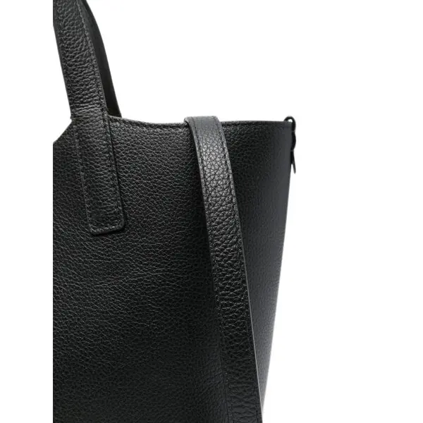 Strathberry Grained Leather Tote Bag - Black