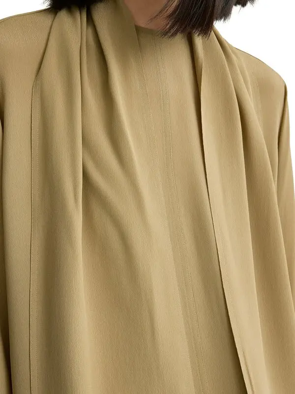TOTEME Draped Scarf Blouse - Multicolor