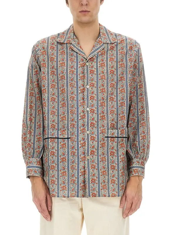 Valentino Garavani Pajama Shirt With Voyage Imaginaire Print - Multicolor