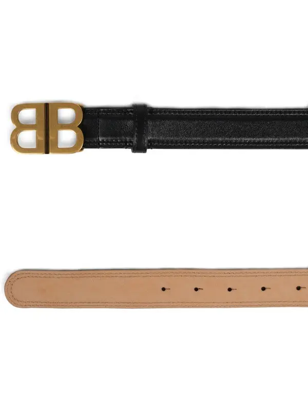 Balenciaga Belt With Logo Buckle - Black
