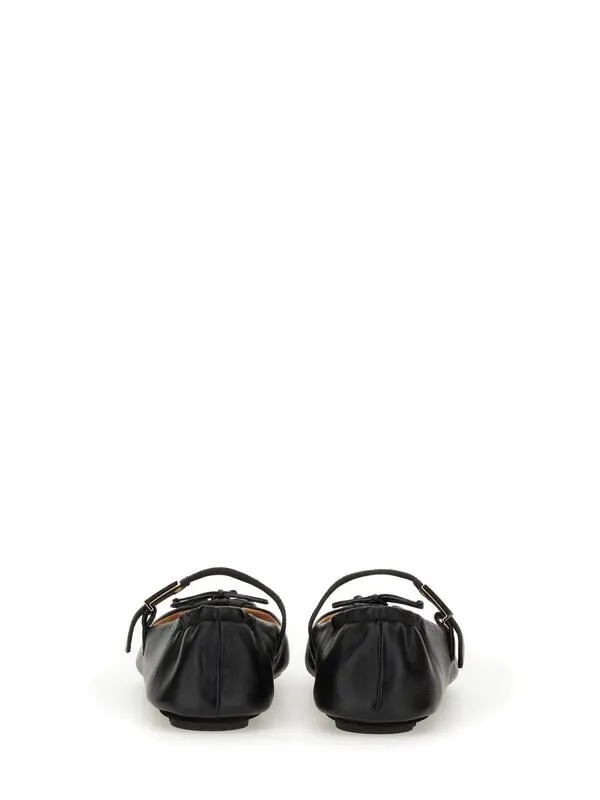 Fendi Ballerina Flats With Ff Baguette Pattern