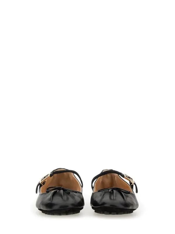 Fendi Ballerina Flats With Ff Baguette Pattern