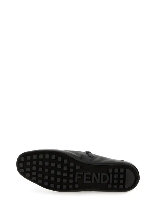Fendi Ballerina Flats With Ff Baguette Pattern