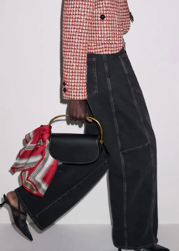 ME+EM Statement Weave Cropped Jacket