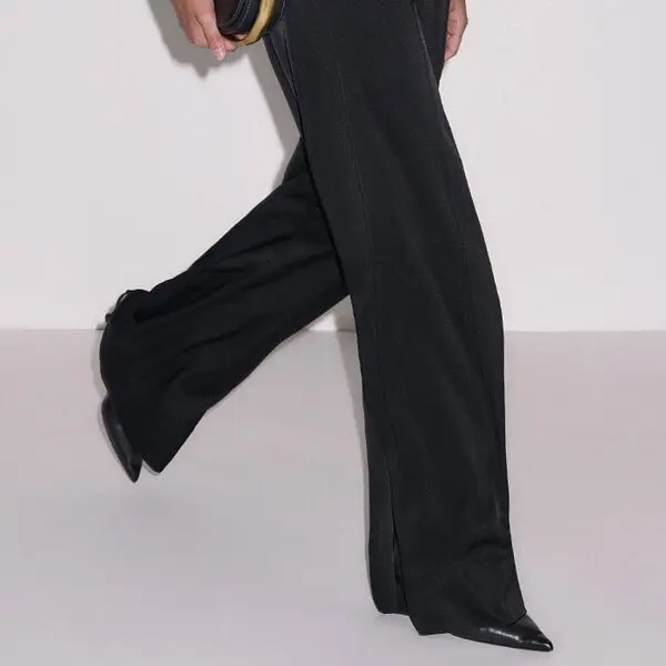 ME+EM Pintucked Satin Wide-leg Jumpsuit