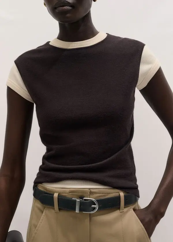 ME+EM Variegated Rib Tee