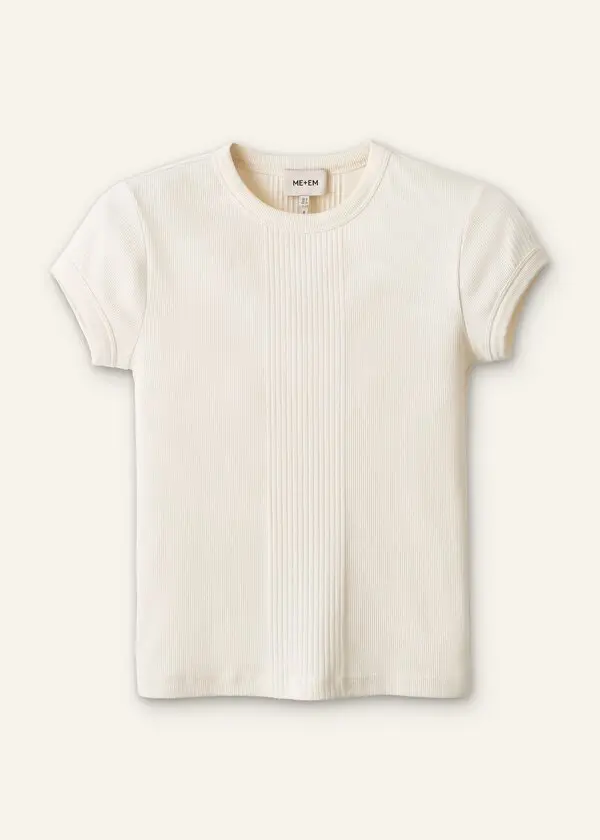 ME+EM Variegated Rib Tee