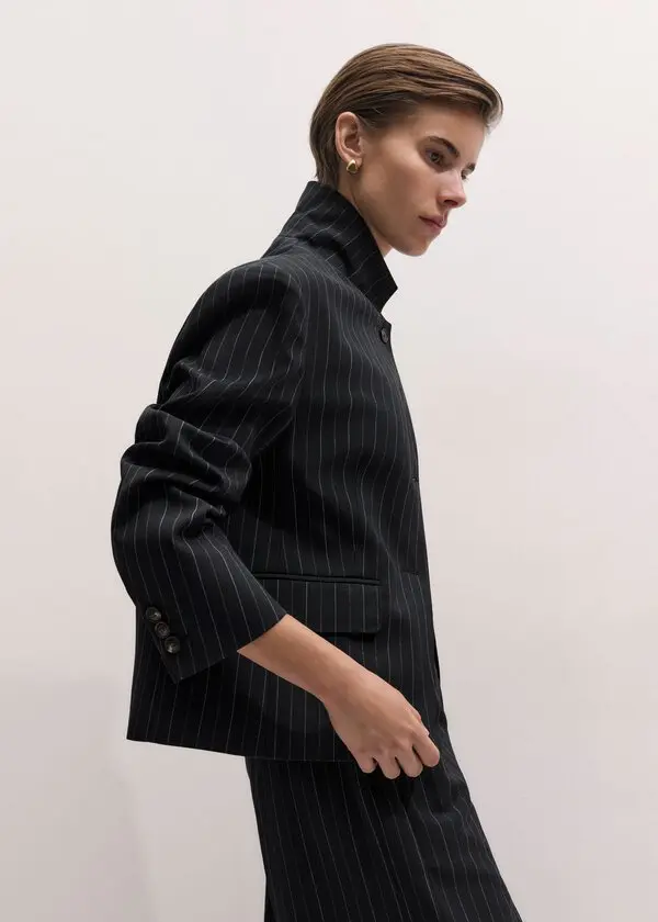 ME+EM Pinstripe Intelligently Oversized Blazer