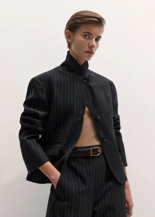 ME+EM Pinstripe Intelligently Oversized Blazer