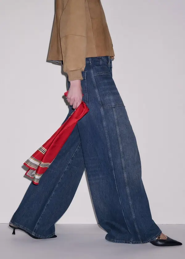 ME+EM Multi Border Scarf