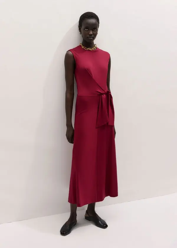 ME+EM Tie Front Maxi Dress