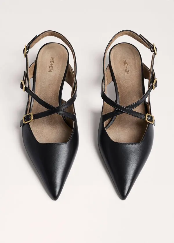 ME+EM Point Slingback Heel