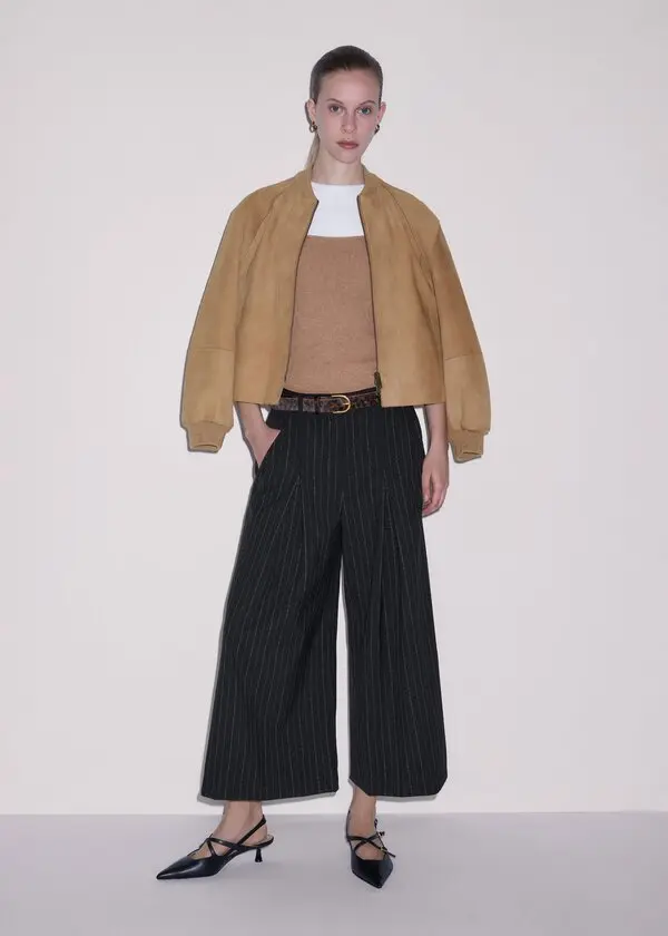 ME+EM Ultimate Wide Pinstripe Culotte
