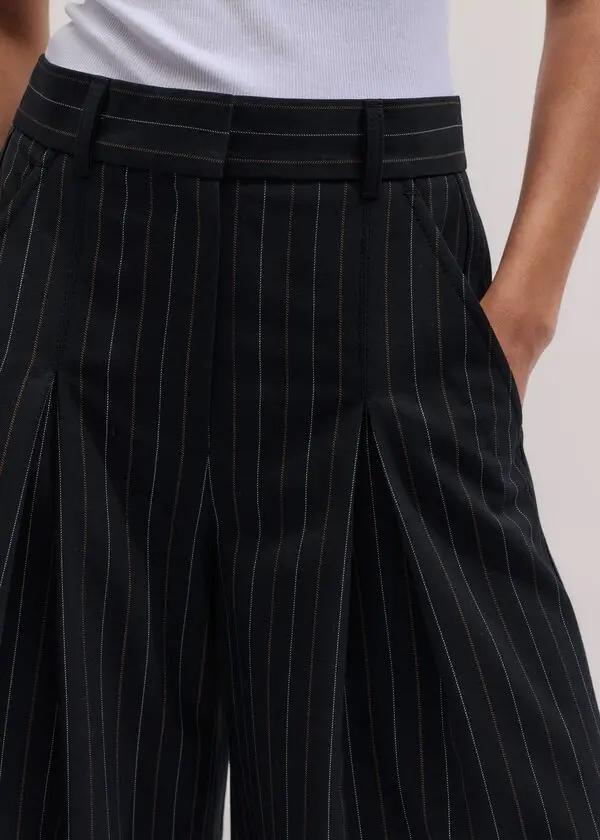 ME+EM Ultimate Wide Pinstripe Culotte