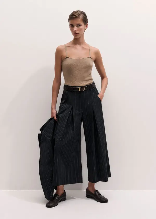 ME+EM Ultimate Wide Pinstripe Culotte