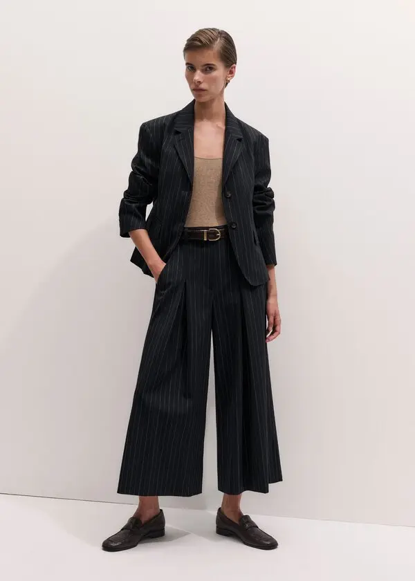 ME+EM Ultimate Wide Pinstripe Culotte