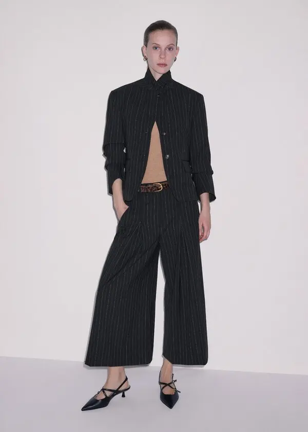 ME+EM Ultimate Wide Pinstripe Culotte