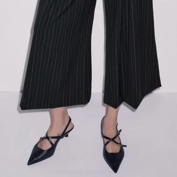 ME+EM Ultimate Wide Pinstripe Culotte