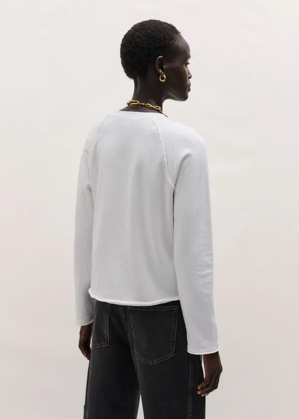 ME+EM Raw Edge Raglan Sweatshirt
