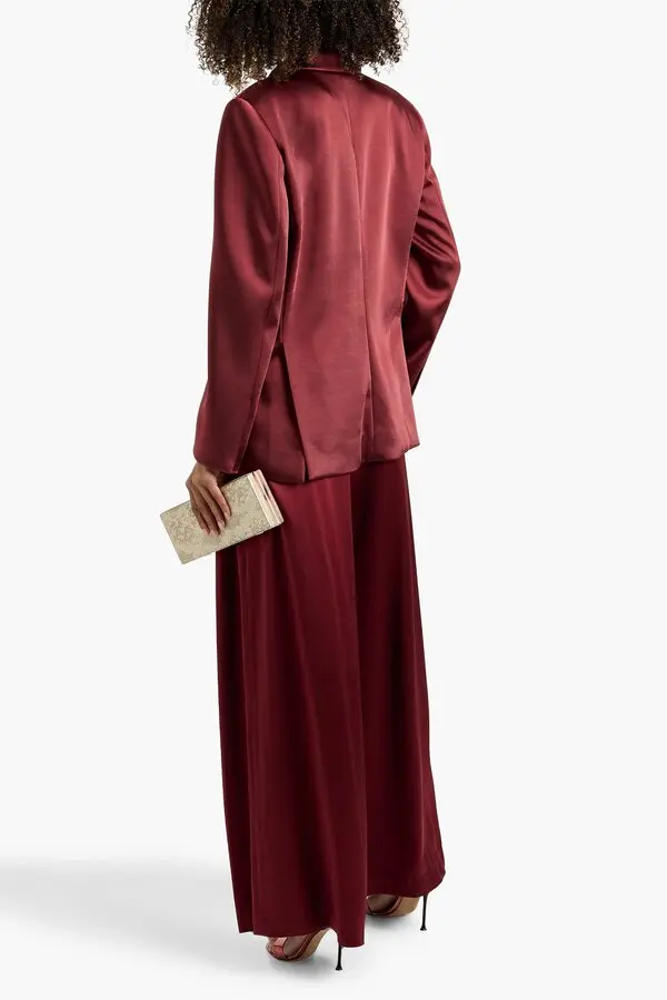 Carolina Herrera Doublebreasted Satin Blazer