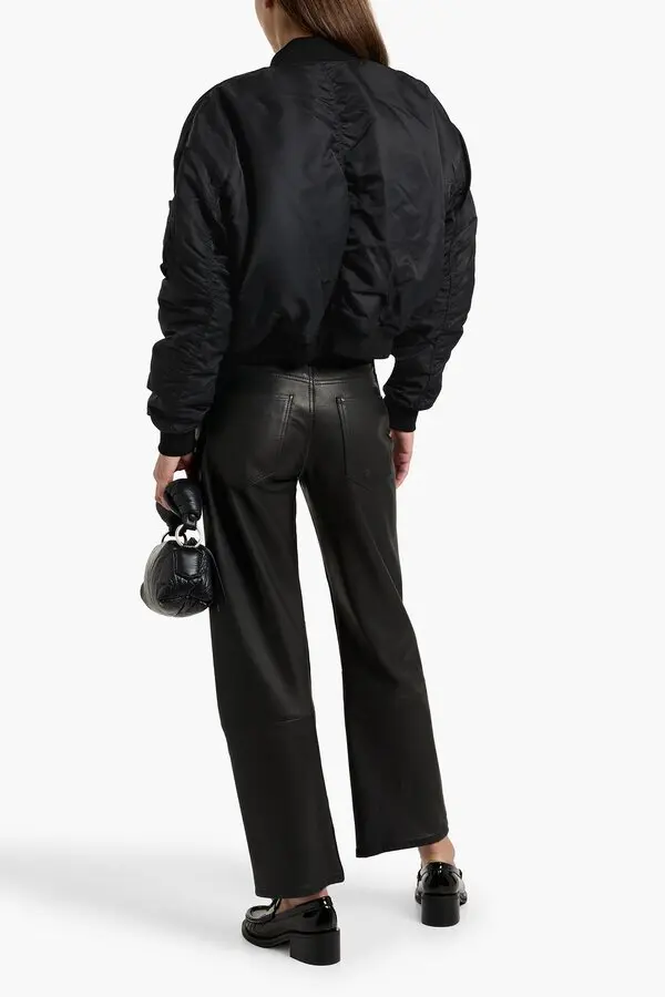 FRAME Satin Bomber Jacket