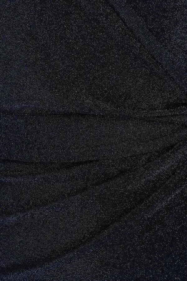 Diane Von Furstenberg Simona Wrap-effect Metallic Jersey Maxi Dress