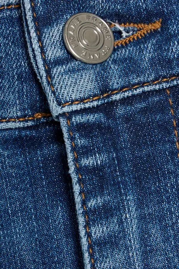 FRAME The Icon Long Midrise Flared Jeans